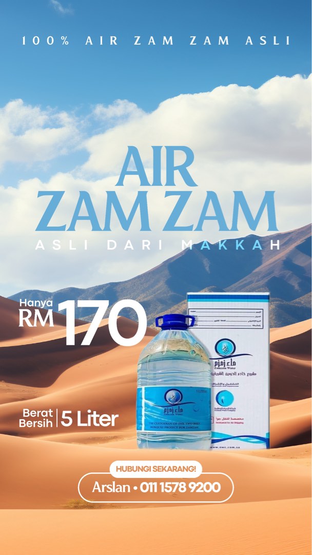 Air Zam Zam, Health & Nutrition, Medical Supplies & Tools on Carousell
