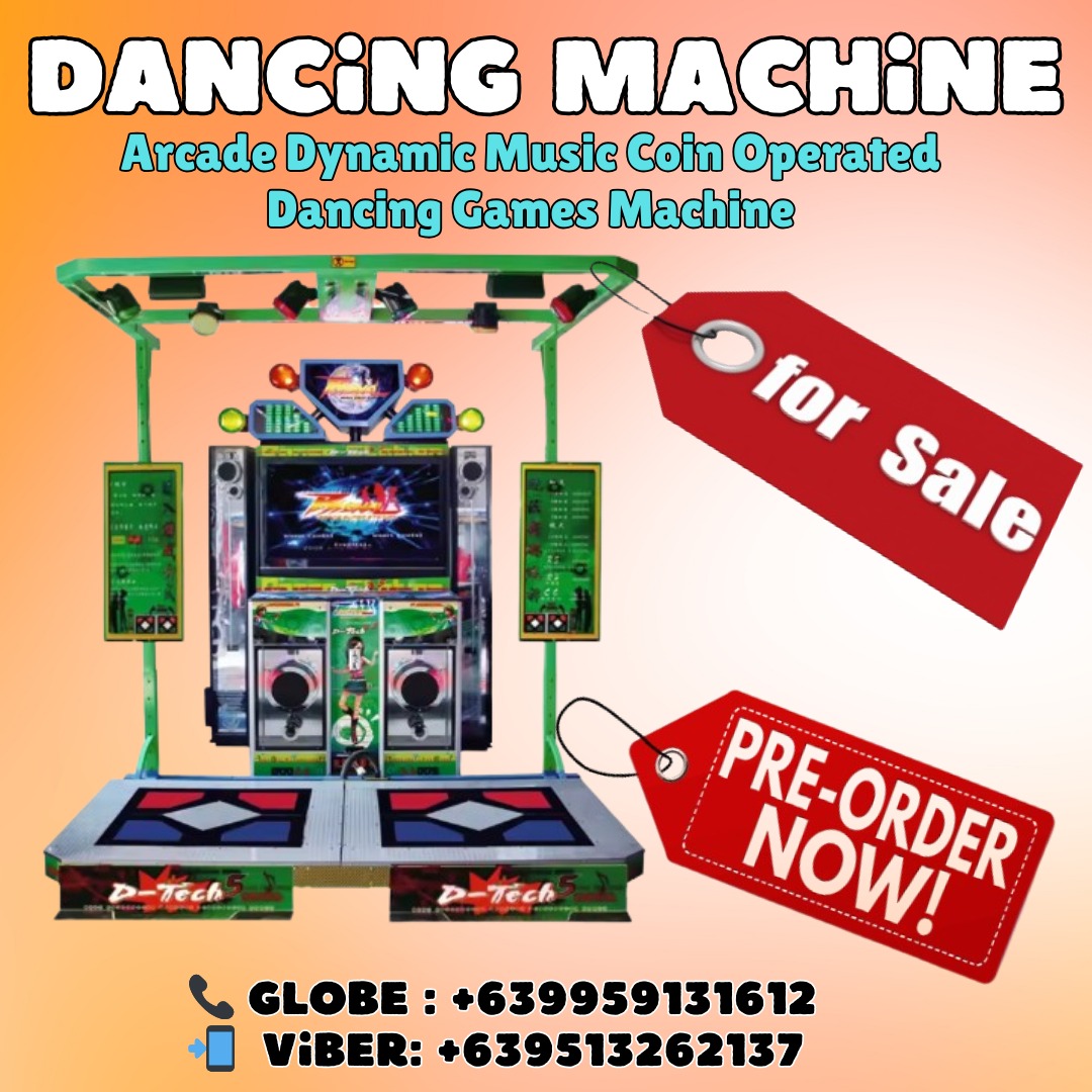 Arcade Dynamic Music Coin Operated Dancing Games Machine, Video Gaming ...