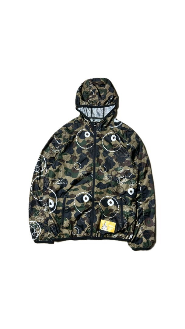 Bape Futura Camou Windbreaker Hoodie Jacket, Men's Fashion, Tops & Sets ...