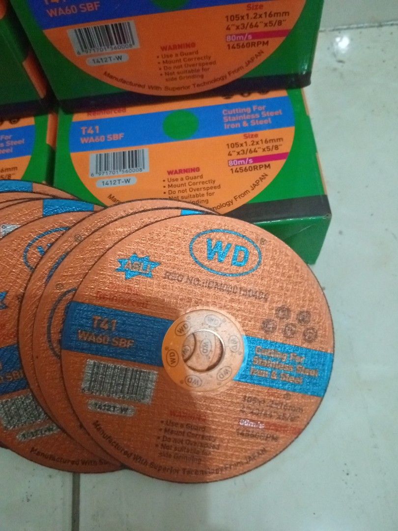 Batu gerinda potong WD 4 inch original, Jasa, Lainnya di Carousell