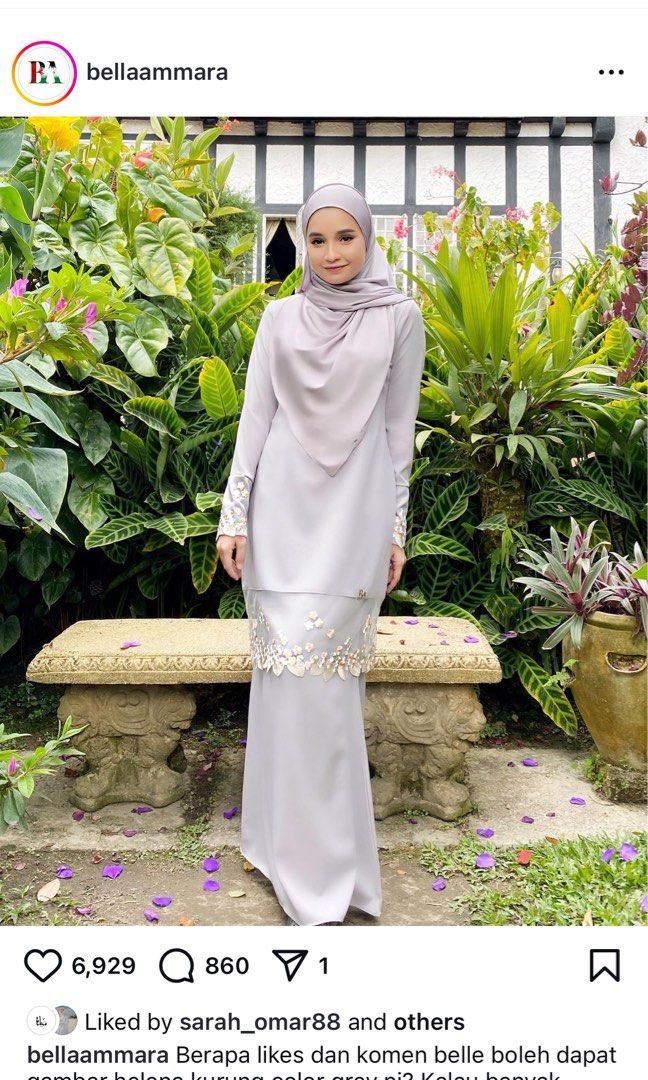 Bella Ammara Helena Kurung S, Women's Fashion, Muslimah Fashion, Baju Kurung & sets on Carousell