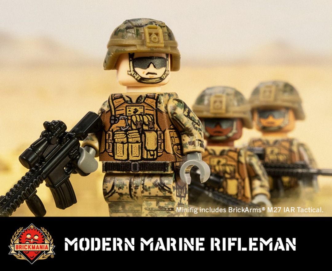 Brickmania - Modern Marine Rifleman V2 (Custom Lego Minifigure), 興趣及遊戲 ...