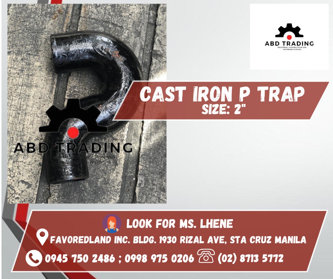 CAST IRON P-TRAP, Commercial & Industrial, Construction Tools ...