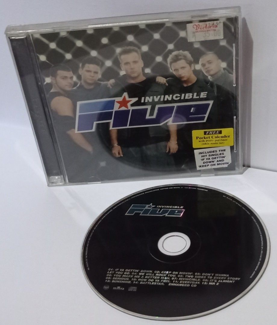 [CD] FIVE - INVINCIBLE, Hobbies & Toys, Music & Media, CDs & DVDs on ...