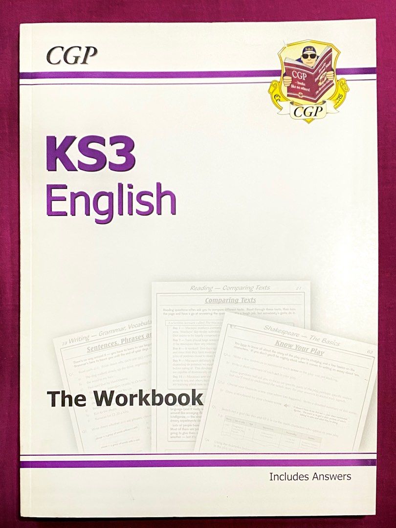 CGP KS3 English Workbook with answers, Hobbies & Toys, Books ...