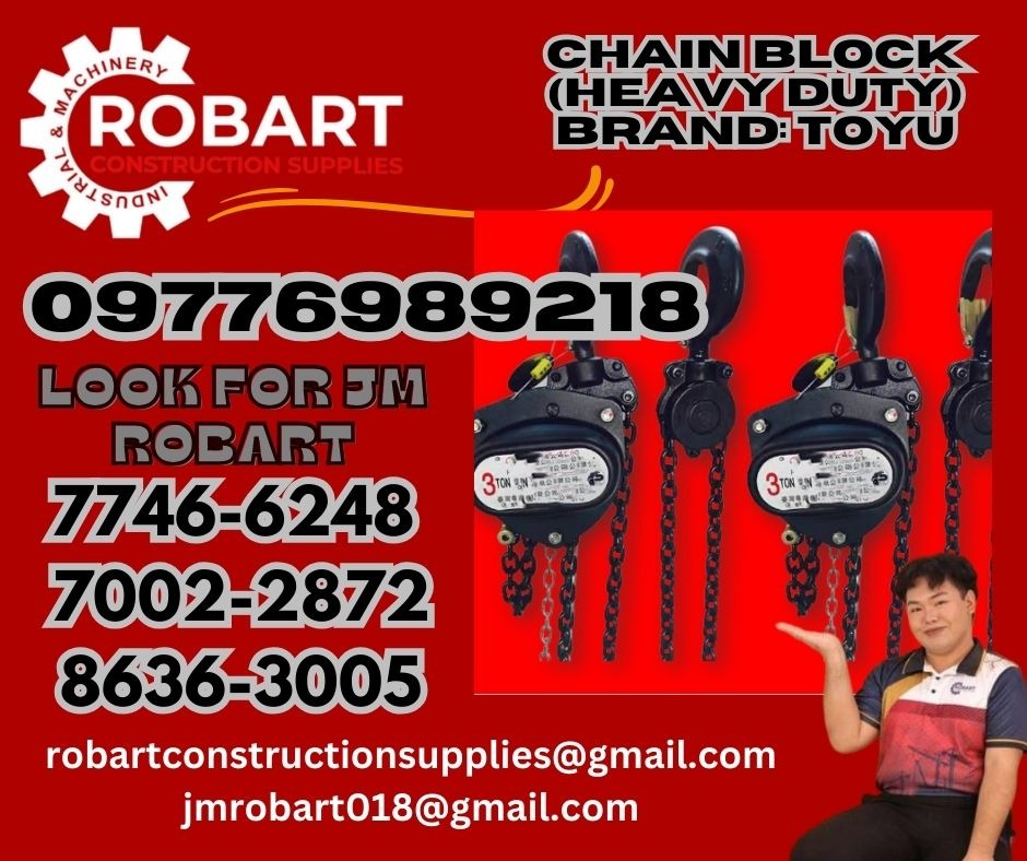 Chain Block (Heavy Duty), Commercial & Industrial, Construction Tools ...