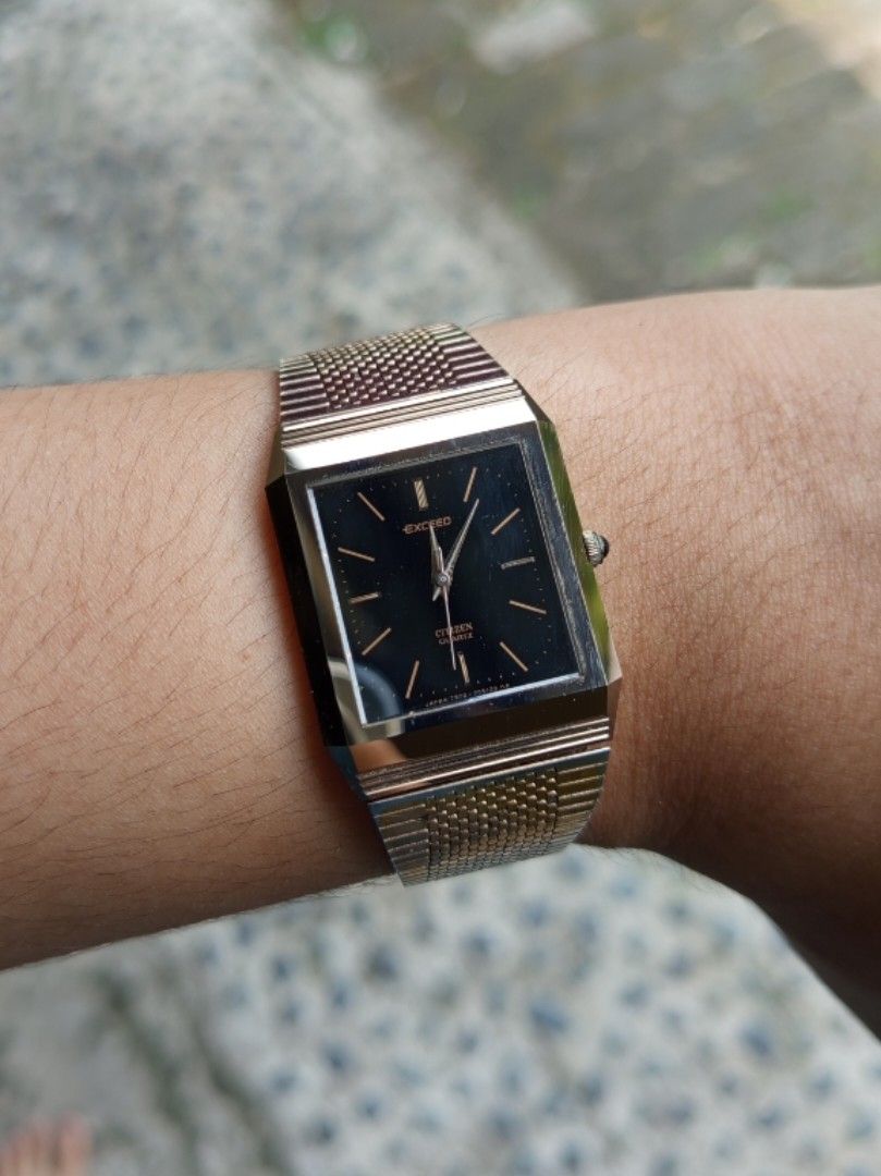 Citizen Exceed Tank Ultra Hard Alloy Gold UHAG, Barang Mewah, Jam ...