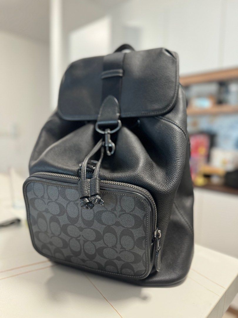 Coach leather Backpack, Women's Fashion, Bags & Wallets, Backpacks on ...