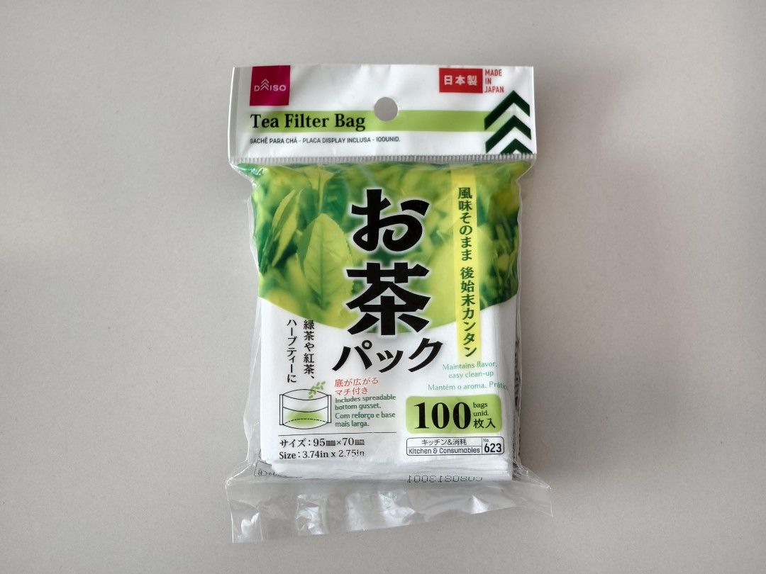 DAISO Japan Quality Tea Filter Bag 100pcs Tea Leaf Green Tea, Furniture ...