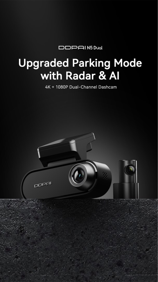 DDPAI N5 Dual 4K Ultra HD GPS Front & Rear Recording Dash Cam Super ...
