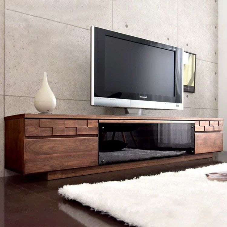 DOUGE Modern Solid Wood TV Console, Furniture & Home Living, Furniture, TV Consoles (Ready-Made ...
