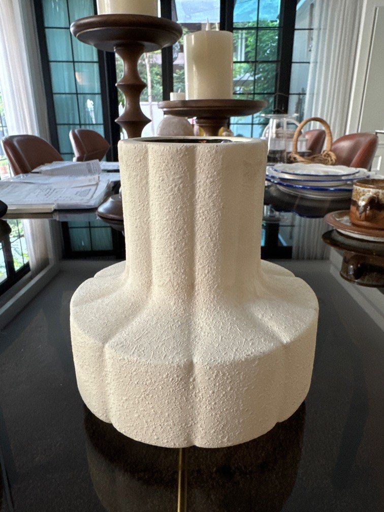 Fluted edge flower vase, Furniture & Home Living, Home Decor, Vases ...