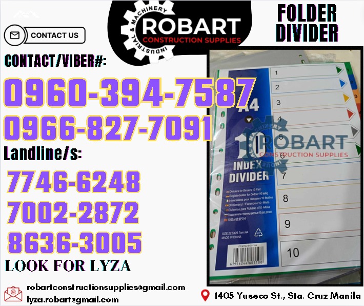 Folder Divider, Commercial & Industrial, Construction Tools & Equipment ...