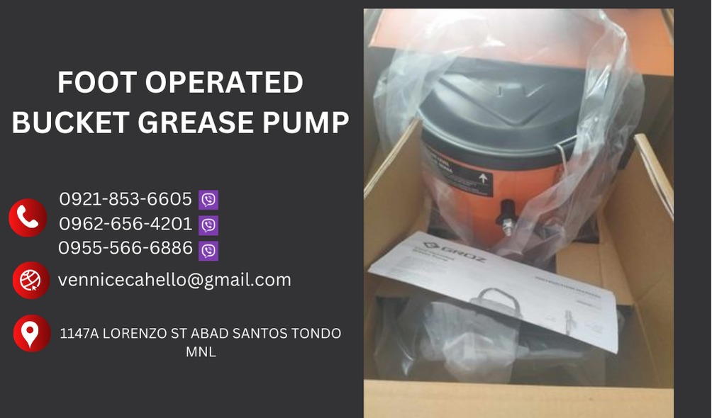 FOOT OPERATED BUCKET GRASE PUMP, Commercial & Industrial, Construction ...