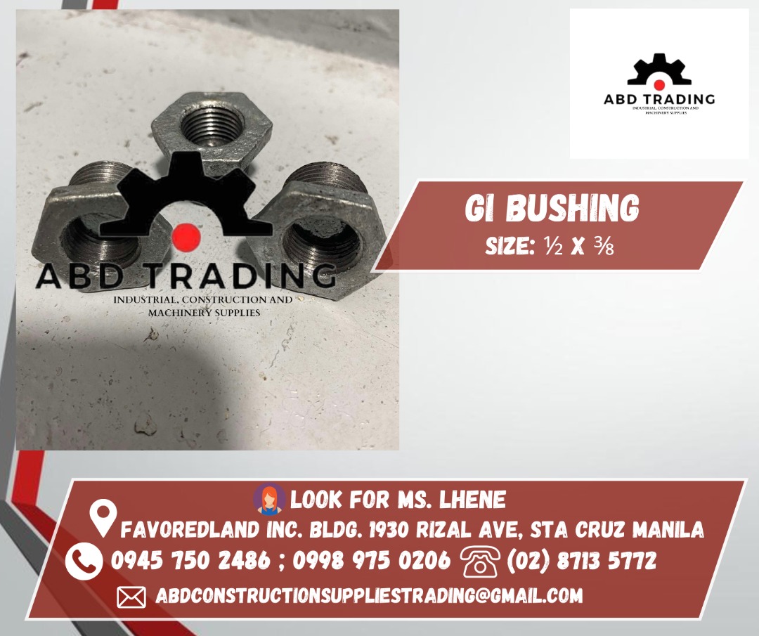 GI BUSHING, Commercial & Industrial, Construction Tools & Equipment on ...