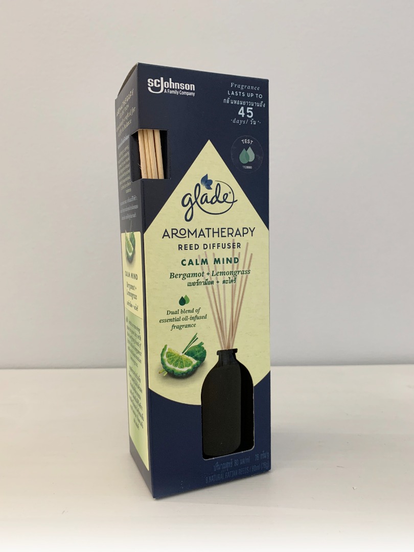 Glade Aromatherapy Reed Diffuser 80ml (Bergamot + Lemongrass ...