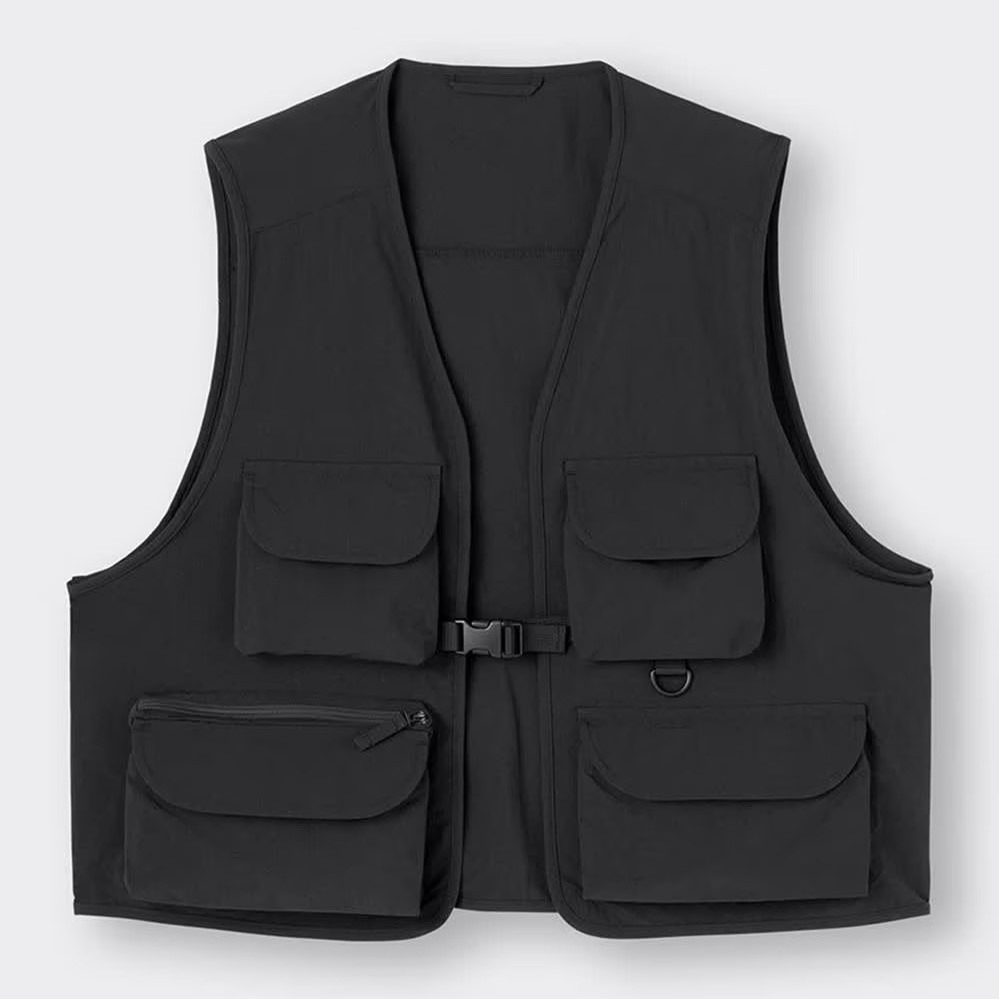 GU 3D Pocket Utility Vest - Black L, Men's Fashion, Coats, Jackets and ...