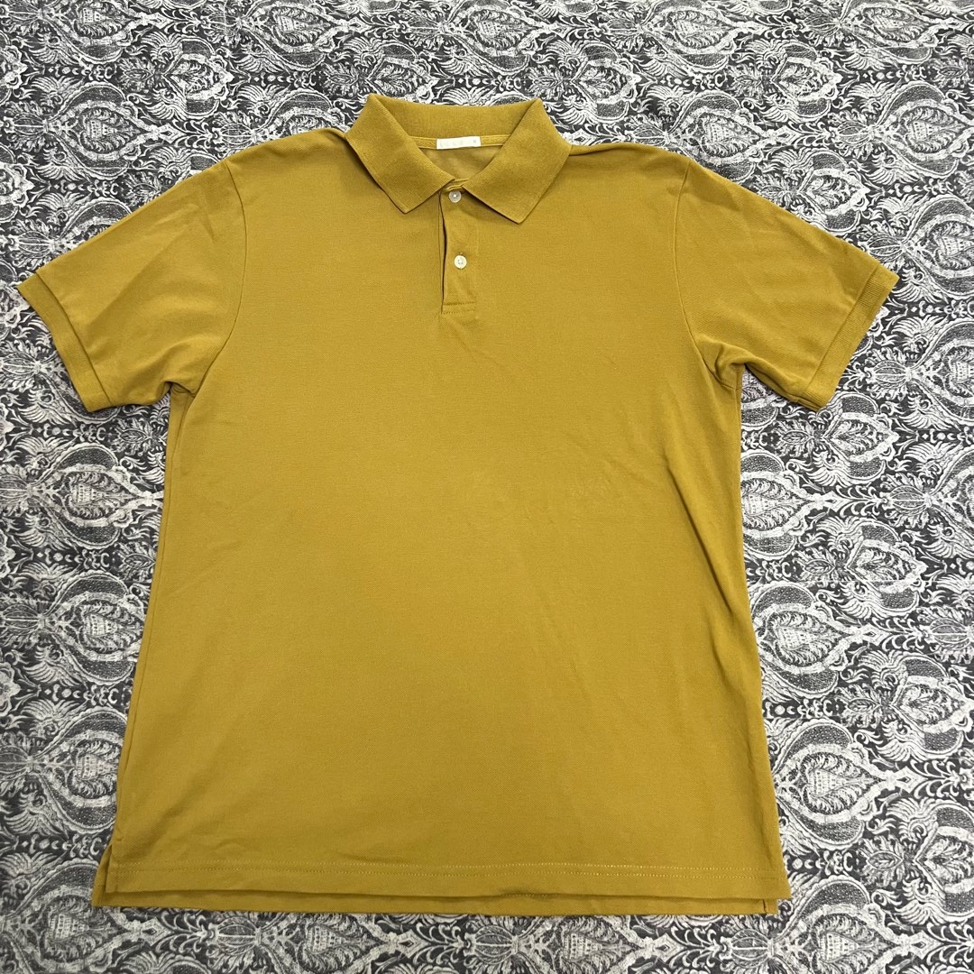 Gu Uniqlo Polo Mustard, Men's Fashion, Coats, Jackets and Outerwear on ...