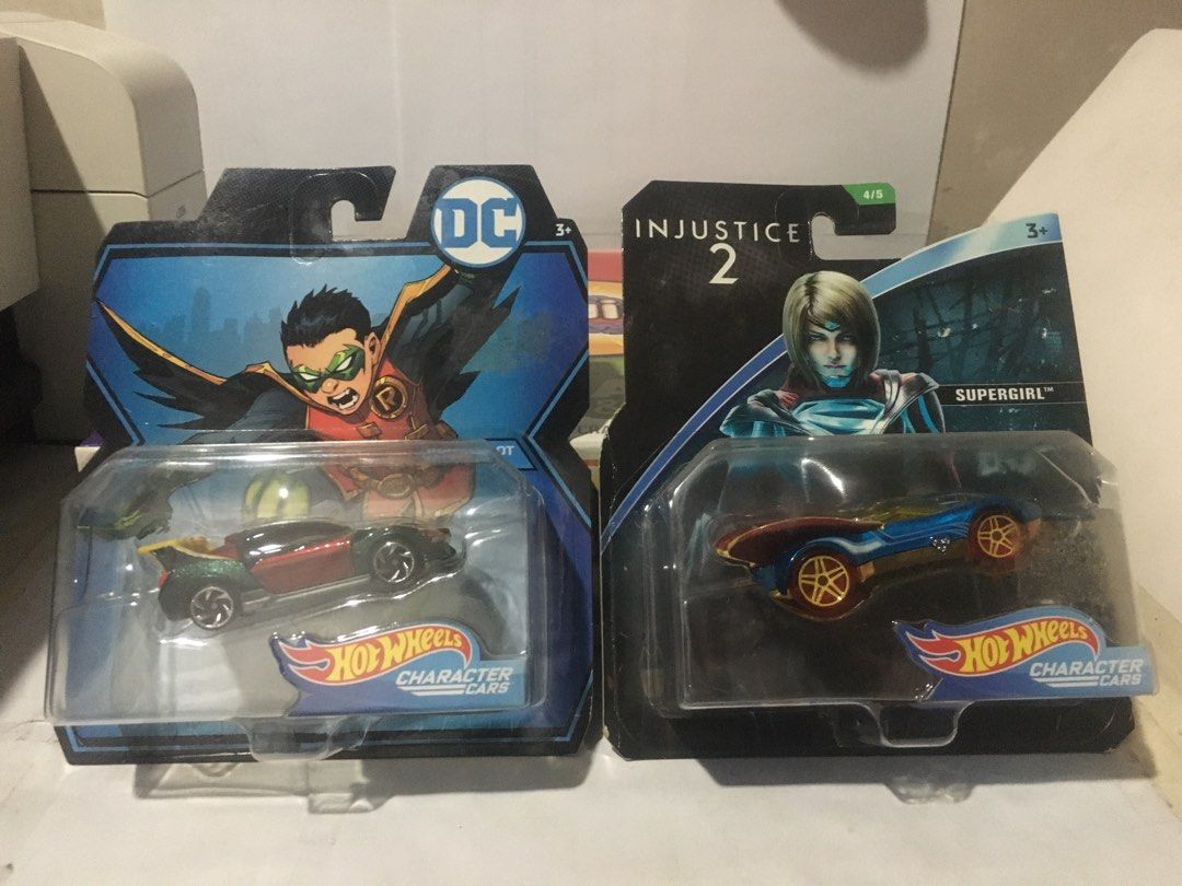 Hot Wheels Character Cars - DC Robin and Supergirl, Hobbies & Toys ...