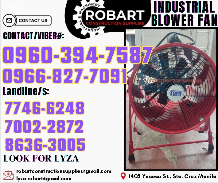 Industrial Blower Fan, Commercial & Industrial, Construction Tools ...