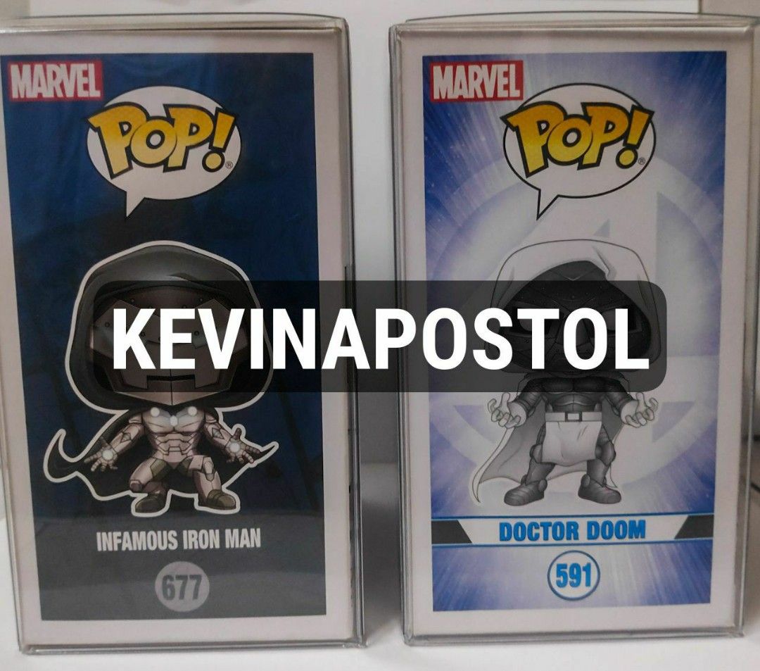Infamous Iron Man & Dr Doom Limited Edition Funko, Hobbies & Toys, Toys ...
