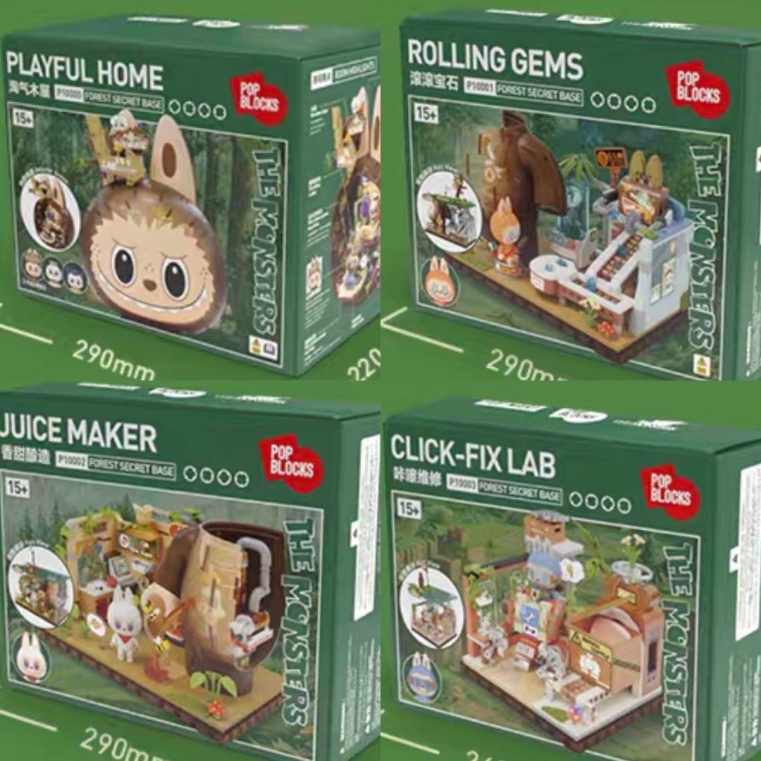 LABUBU THE MONSTERS POPMART FOREST SECRET BASE SERIES (PLAYFUL HOME ...
