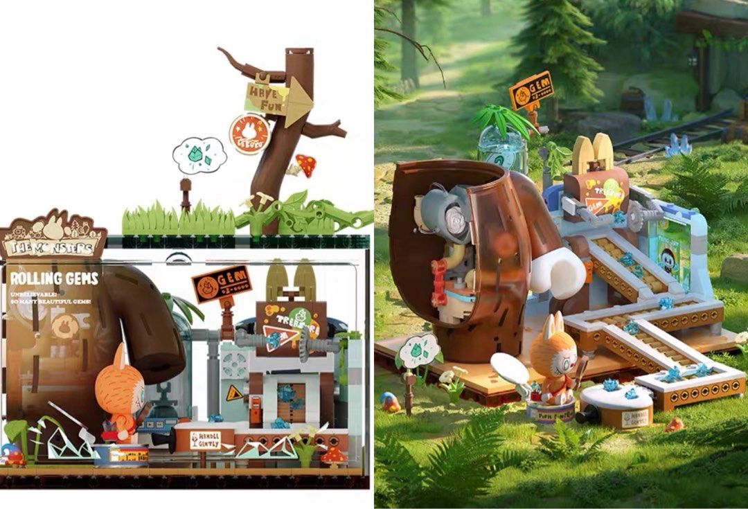 LABUBU THE MONSTERS POPMART FOREST SECRET BASE SERIES (PLAYFUL HOME ...