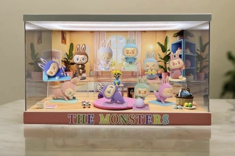 Labubu The Monster Lazy Yoga Display Box for POPmart Labubu Yoga ...