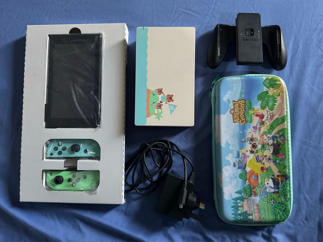 Limited Edition Animal Crossing Switch with Free Games, Video Gaming ...