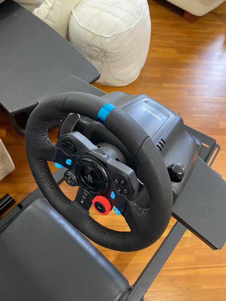 Logitech G29 + pedals Sim racing rig, Seating and adjustable chair and ...