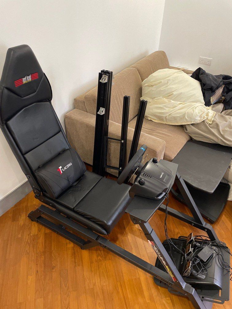 Logitech G29 + pedals Sim racing rig, Seating and adjustable chair and ...
