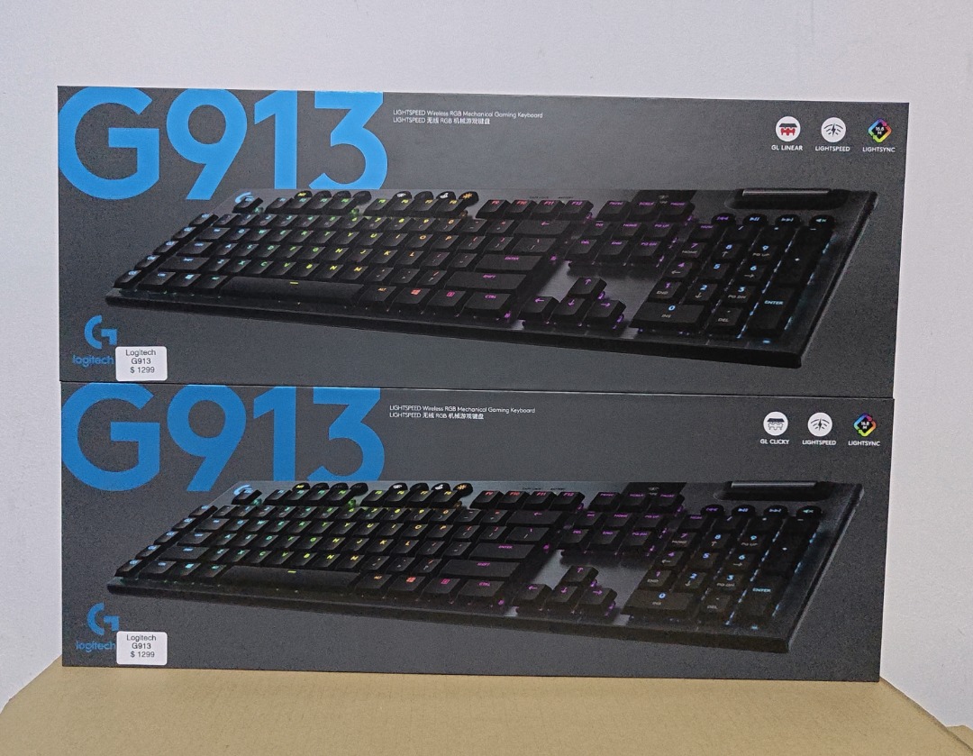 Logitech G913 Lightspeed 無線 RGB 機械式遊戲鍵盤🔥全新現貨/順豐即日發🔥, 電腦＆科技, 電腦周邊及配件, 電腦 ...