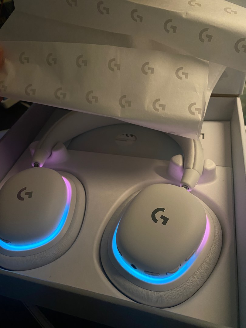 Logitech Logi G735 Lightspeed Aurora Wireless Gaming Headphones Headset ...