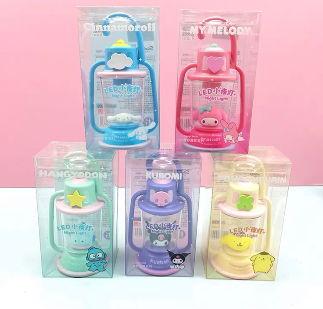 MINISO SANRIO NIGHT LIGHT LED (HANGYODON, POMPOMPURIN, MY MELODY ...