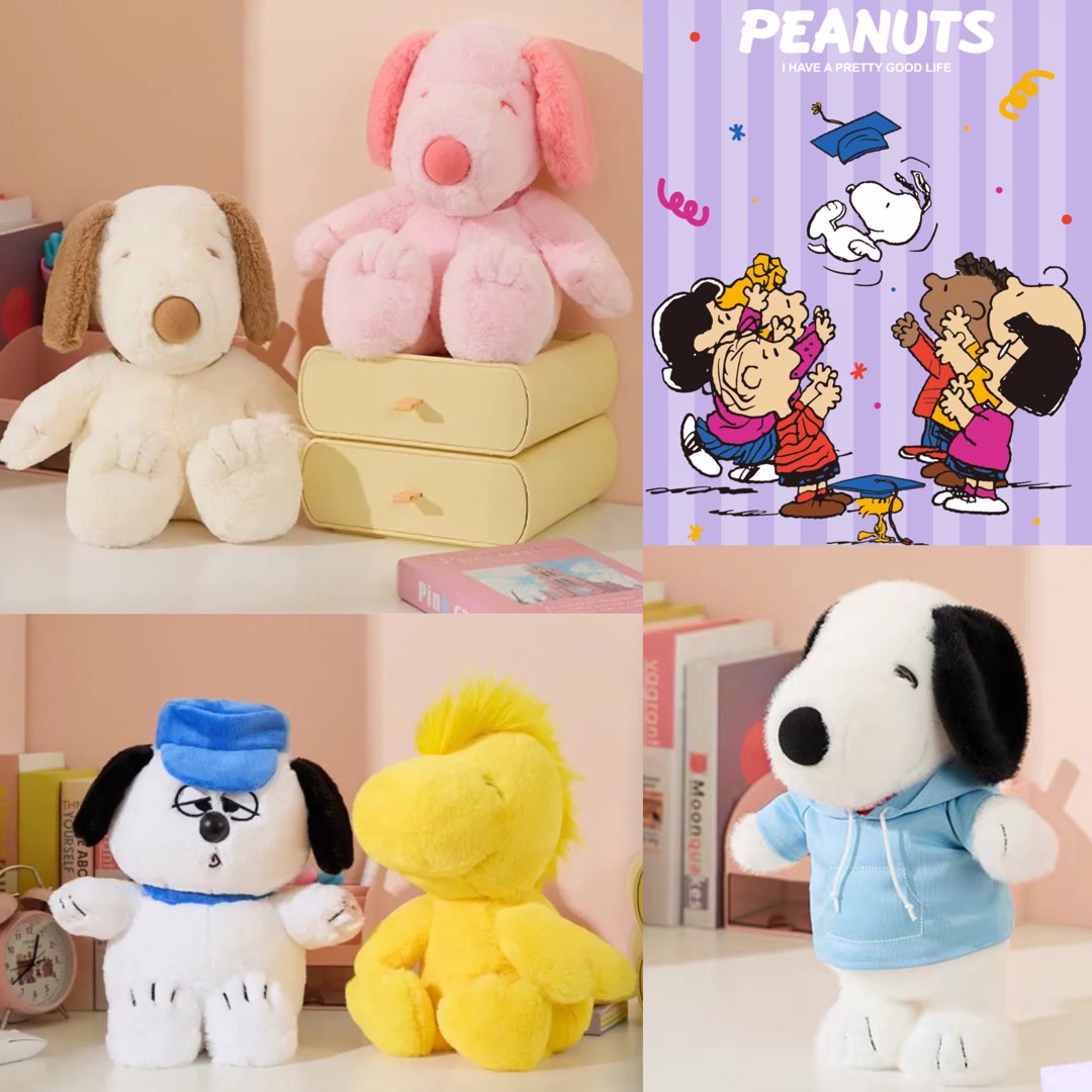 Miniso x Peanuts史奴比開學季公仔系列, 興趣及遊戲, 玩具 & 遊戲類 - Carousell