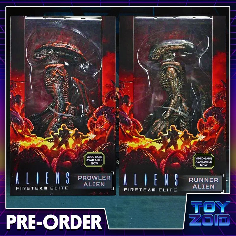 Neca Aliens Fireteam Elite Series 1 Prowler Alien, Runner Alien Set of ...