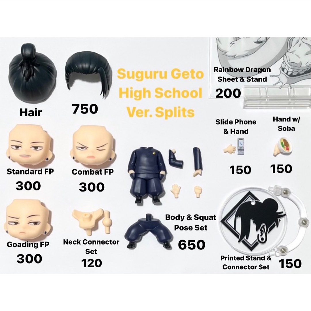 Nendoroid Suguru Geto High School Ver. Splits, Hobbies & Toys, Toys ...