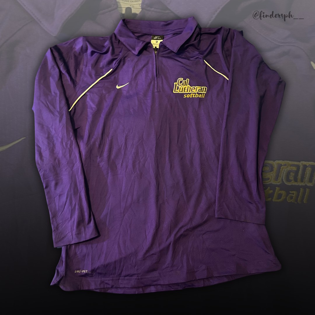 Nike Cal Lutheran Softball Dri-Fit Jersey (Violet), Men's Fashion ...