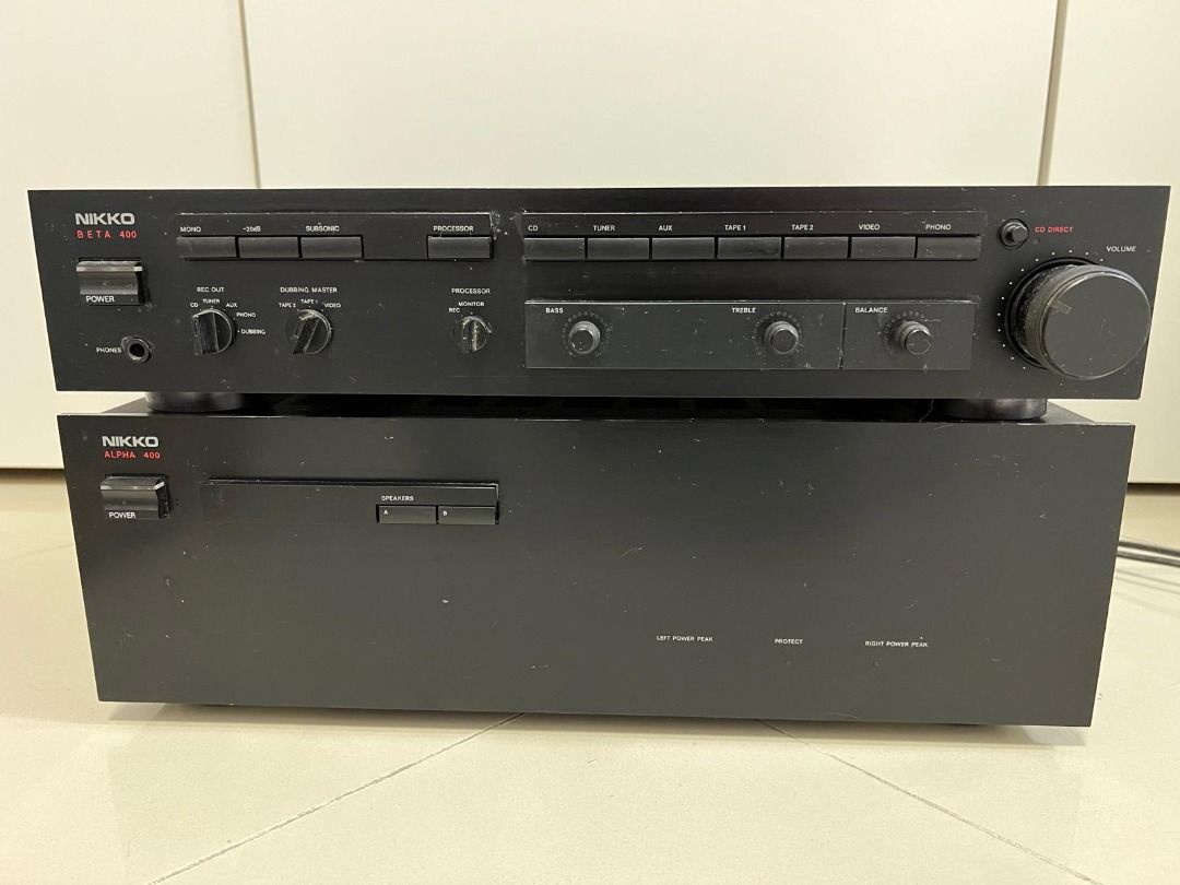 NIKKO BETA-400+ALPHA-400前後級(Made in Japan), 音響器材, 其他音響配件及設備 - Carousell