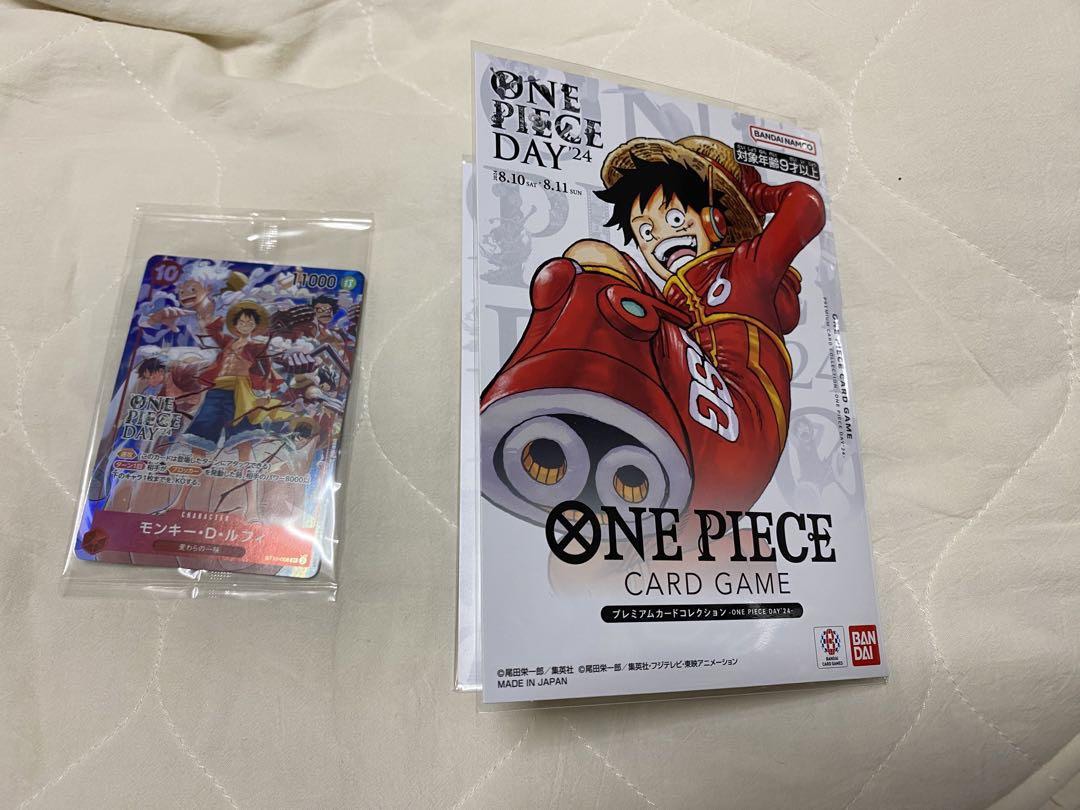 (Po) One piece day 2024 promo optcg card game, Hobbies & Toys, Toys ...