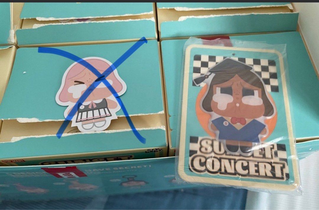 POPMART CRYBABY Sunset Concert Plush Pendant secret graduation, Hobbies ...