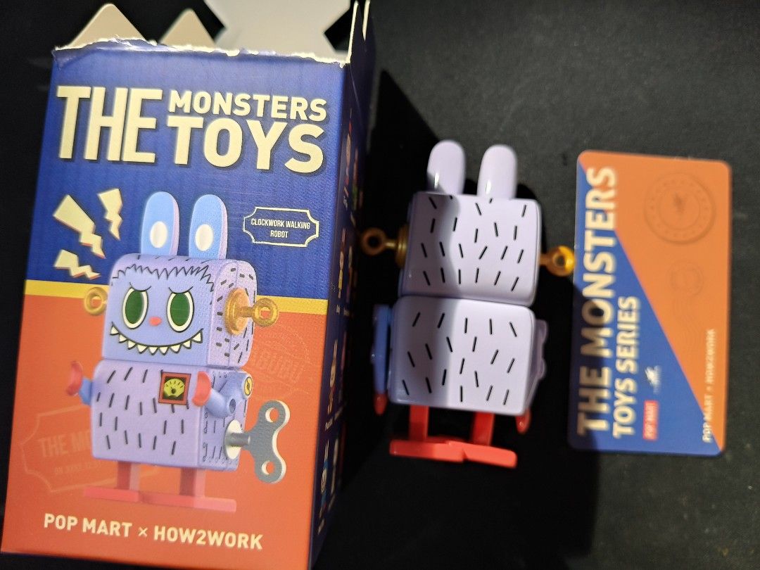 Popmart The Monsters Toys Clockwork Walking Robot Limited - Secret ...