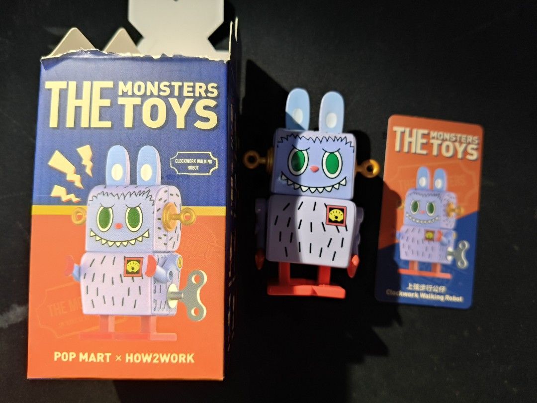 Popmart The Monsters Toys Clockwork Walking Robot Limited - Secret ...