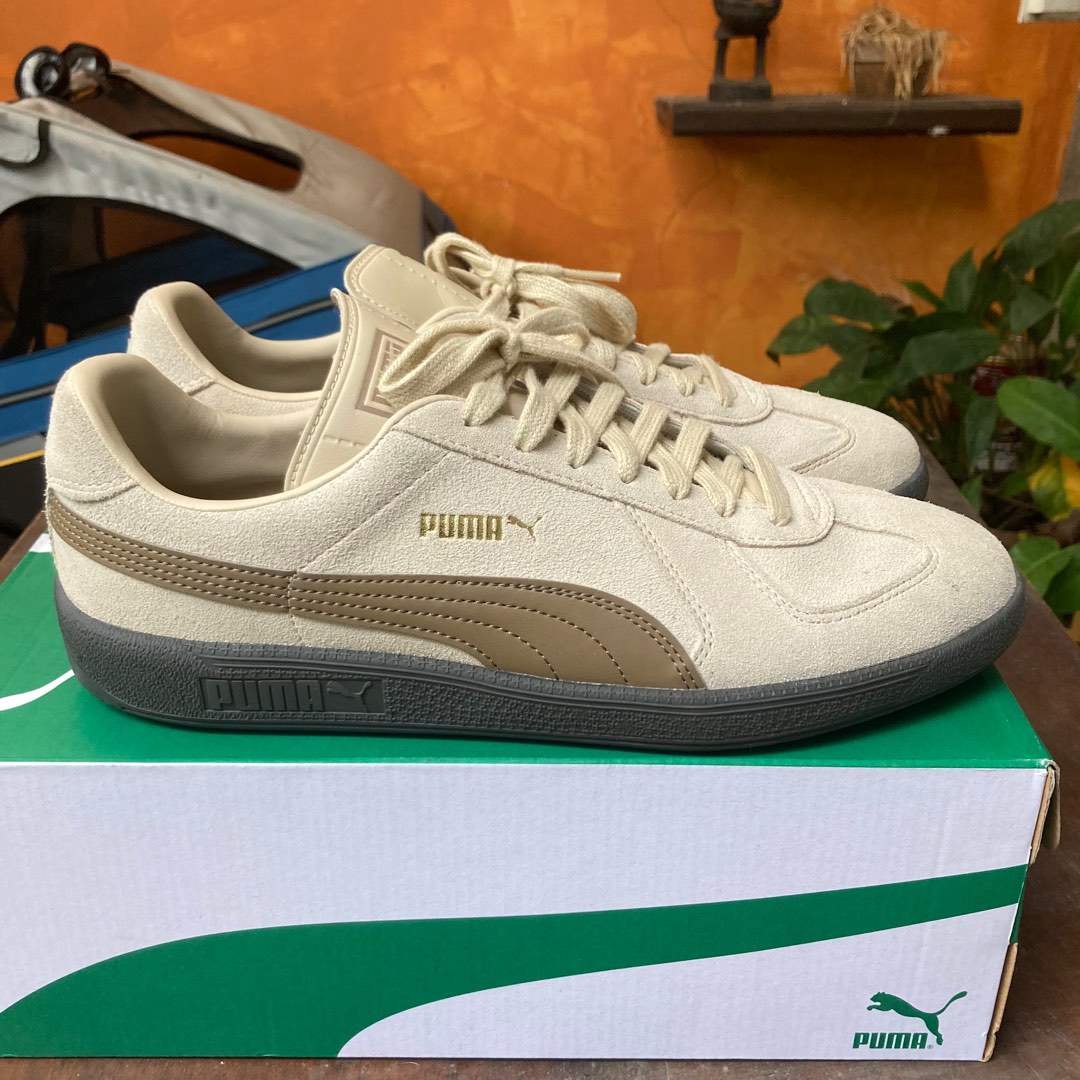 Puma Army Trainer suede, Men's Fashion, Footwear, Sneakers on Carousell