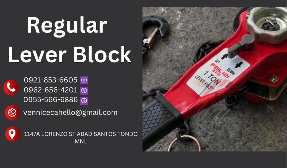 REGULAR LEVER BLOCK, Commercial & Industrial, Construction Tools ...