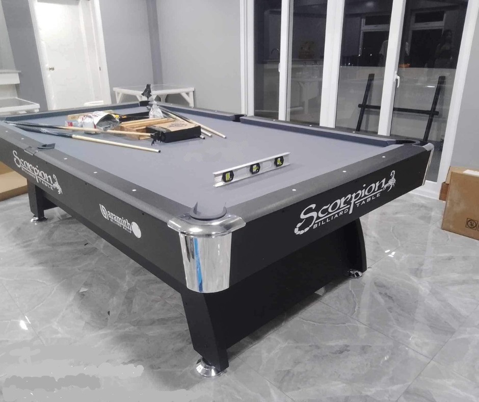 SCORPION 5x9ft Standard Size Billiard Table, Sports Equipment, Sports ...