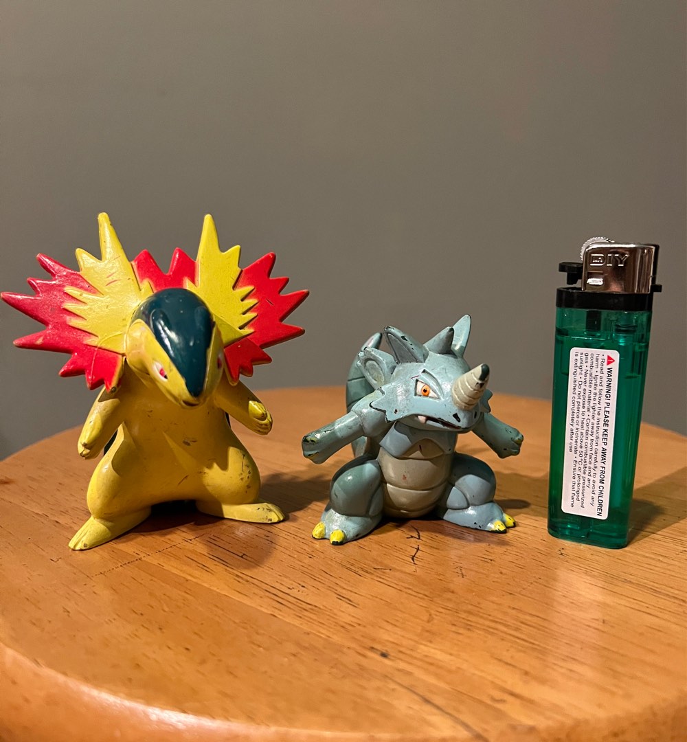 Set of 2 POKEMON RHYDON & TYPHLOSION, Hobbies & Toys, Collectibles ...