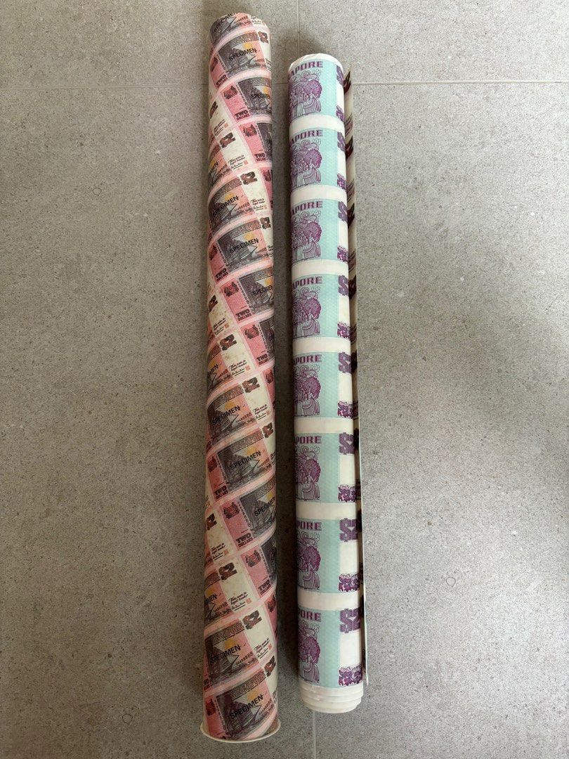 Singapore Ship $2 purple 40 in 1 uncut just one fox spot, Hobbies ...