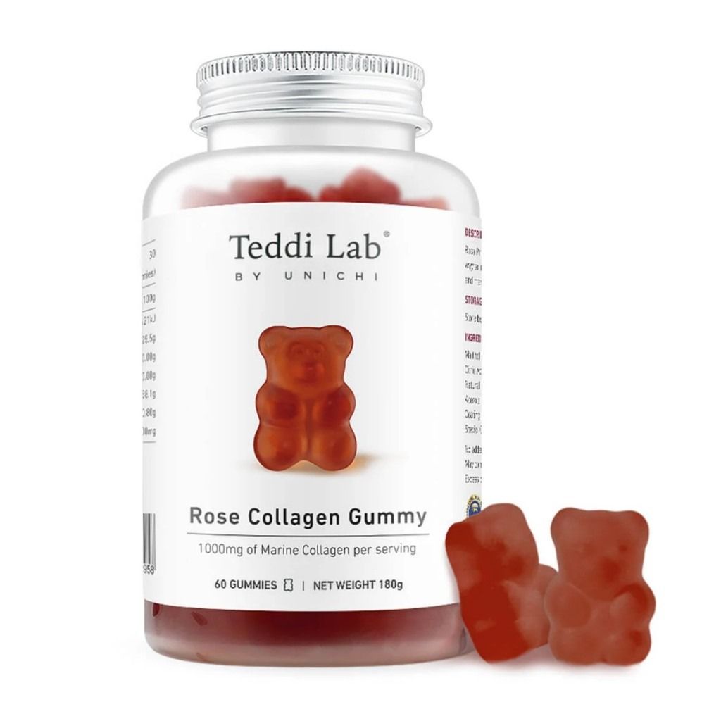 Teddi Lab Unichi Rose Collagen Gummy (60 Gummies) [FREE TRACKED ...