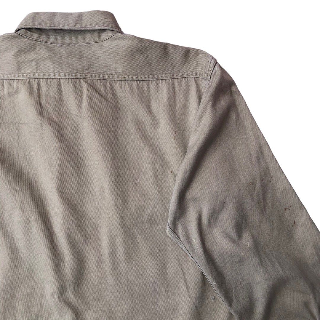 Vintage 50s SEARS Khaki Work Shirt, Men's Fashion, Tops & Sets, Formal ...